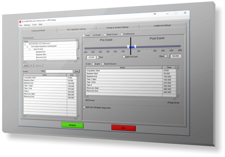 HRV Analysis Software - MindWare Technologies